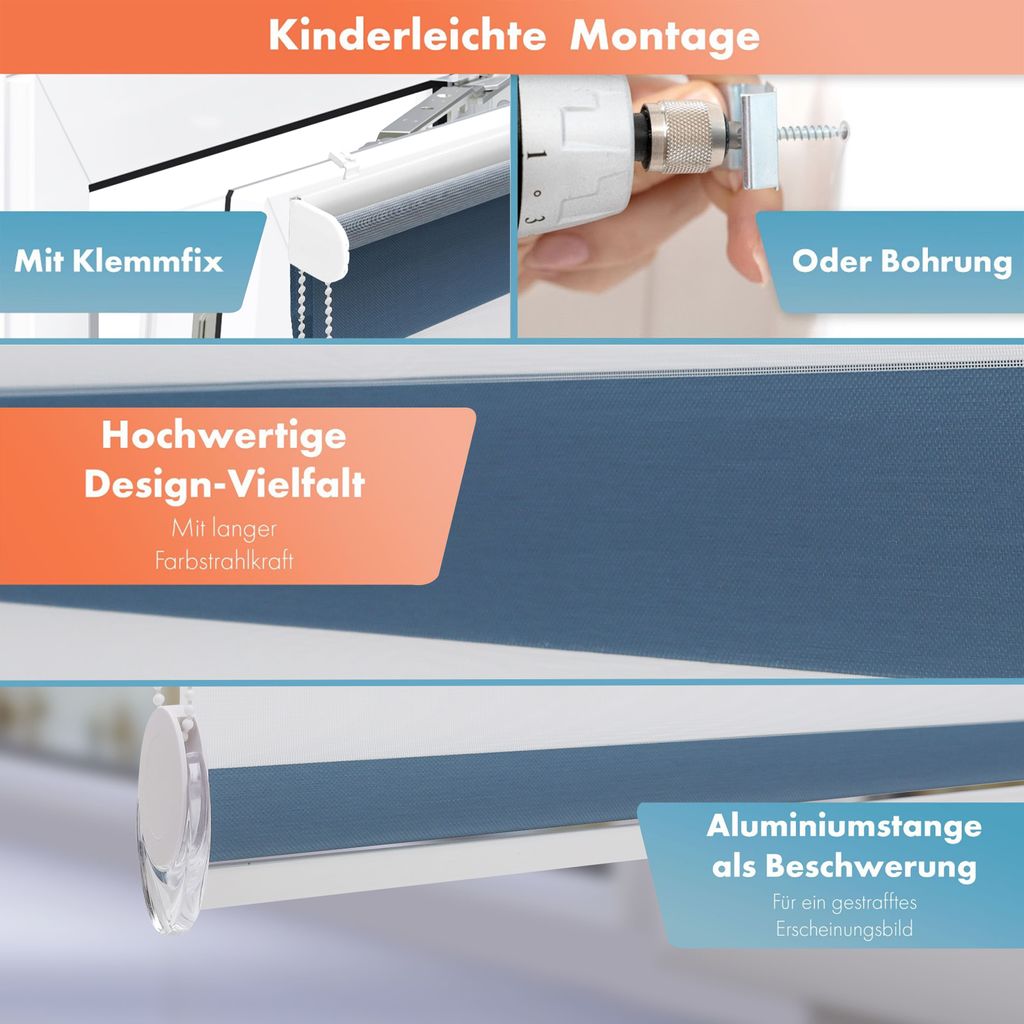 Schãne Doppelrollo 70 Cm Breit Ebenbild