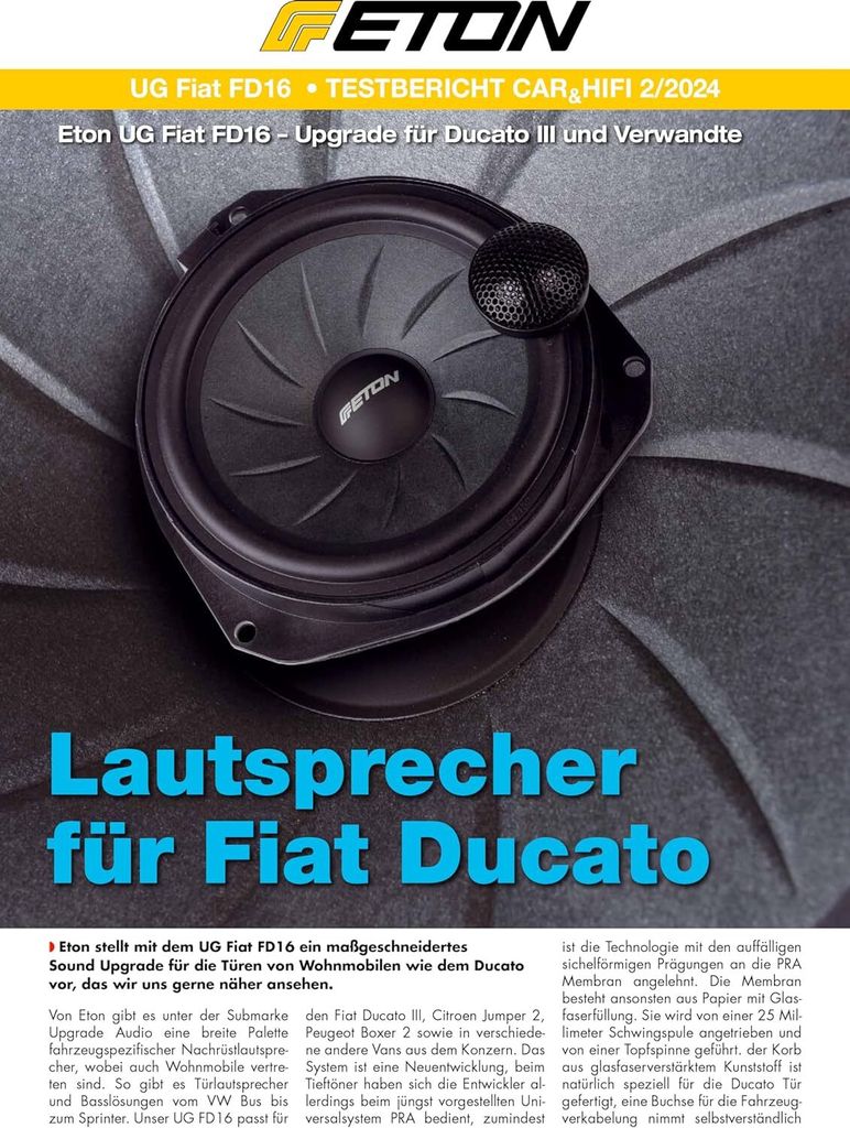 ETON Upgrade FD16 Lautsprecher für Ducato | Kaufland.de
