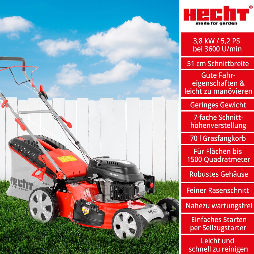 Hecht Rasenmher Benzinnull
