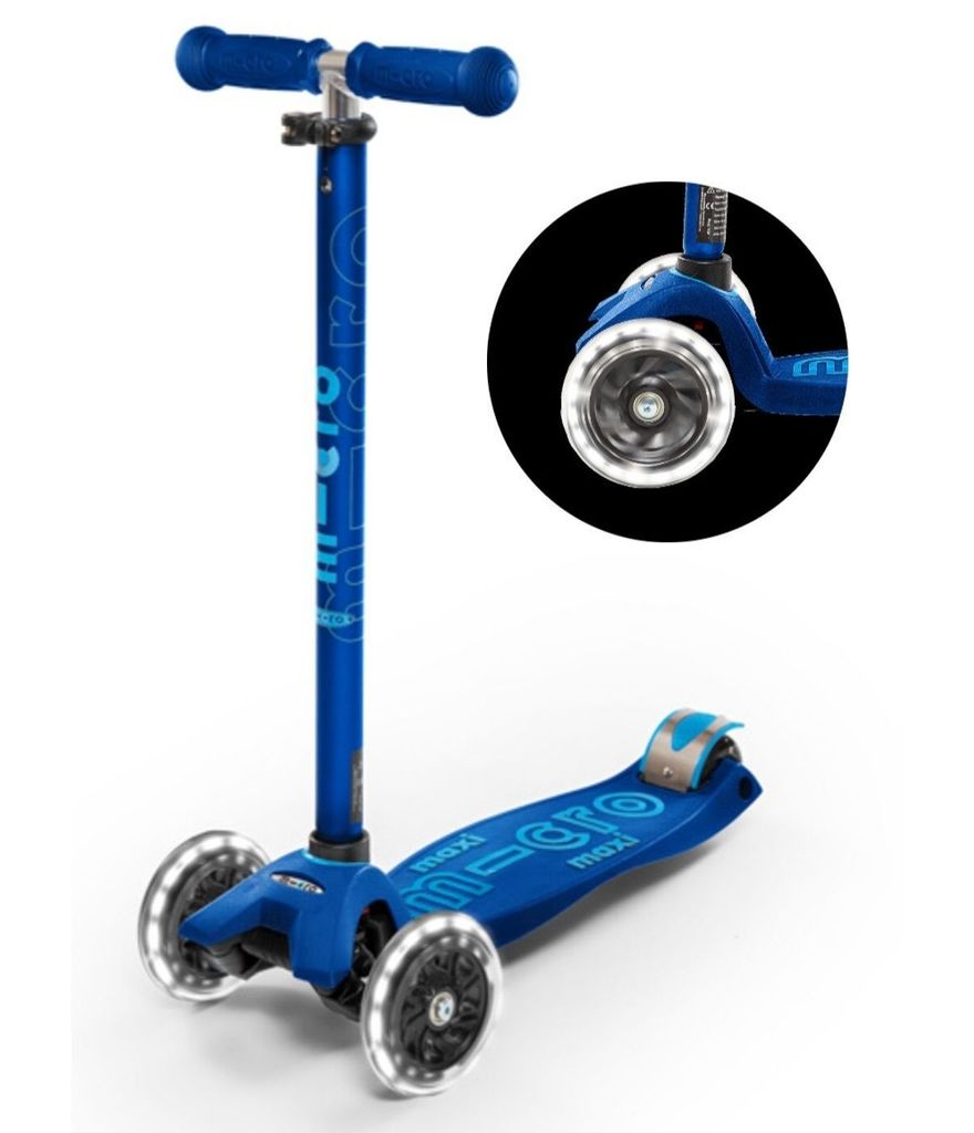 Maxi Micro Deluxe LED Navy Kinderroller | Kaufland.de