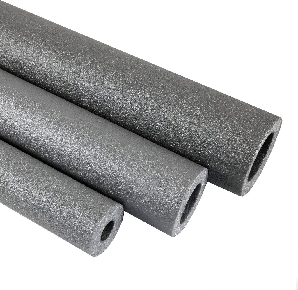 PE Rohrisolierung angeschlitzt Farbe grau 1 Meter : 15 x 25