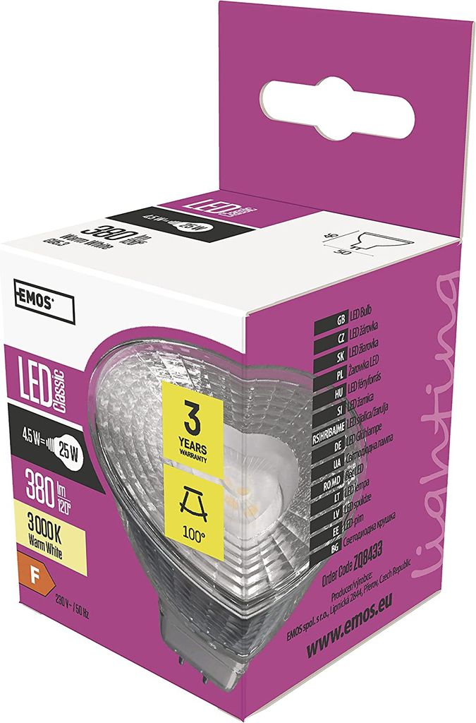 EMOS LED Lampe Spot 4,5W, MR16/GU5,3 Sockel, | Kaufland.de