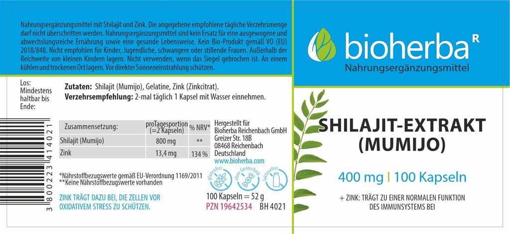 Shilajit extrakt (Mumijo) 400 mg 100 kapslí | Kaufland.cz