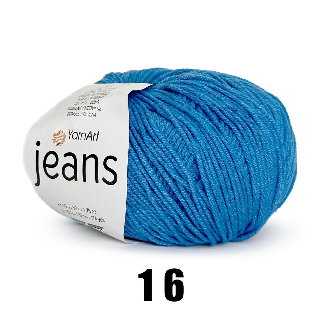 YarnArt Jeans (50g/160M) 16 mittelblau Vlna | Kaufland.sk