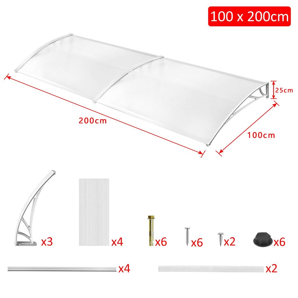 Vordach 200 X 100