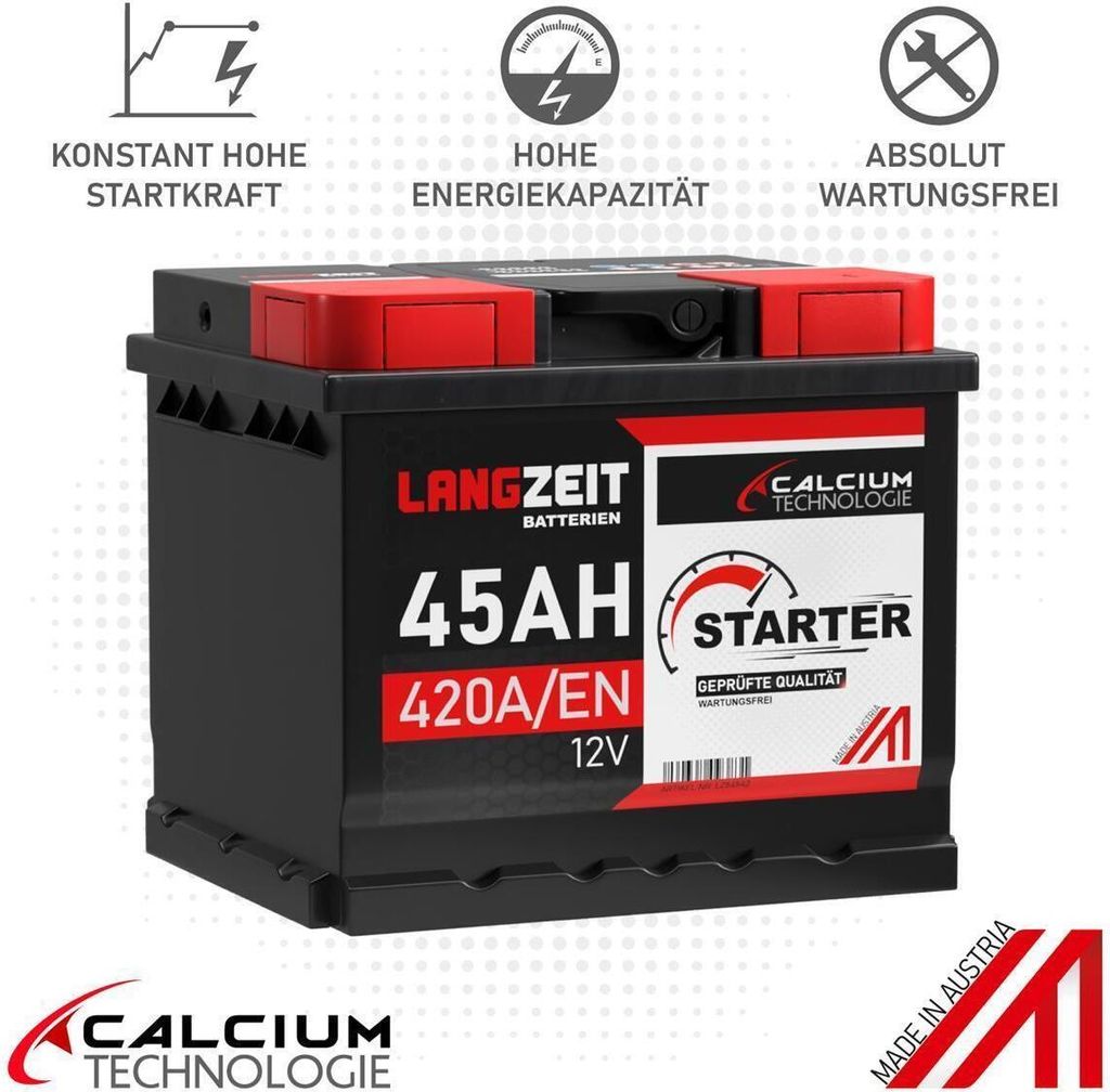 Wunderbar Autobatterie 12v 44ah Und Bewertungbrend7370
