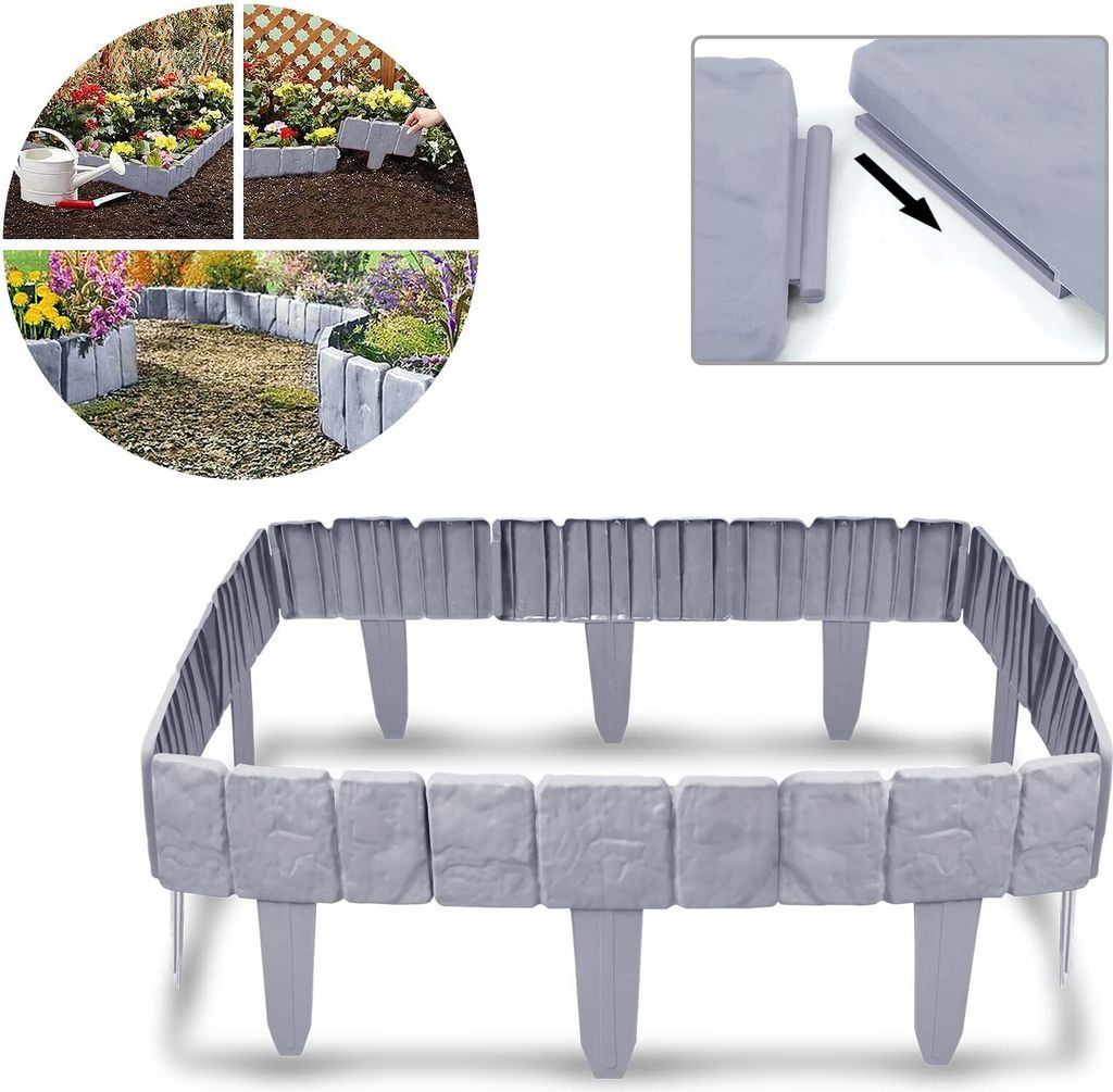 Sessamen-LP 60Pcs Rasenkante Kunstoff 15m | Kaufland.de