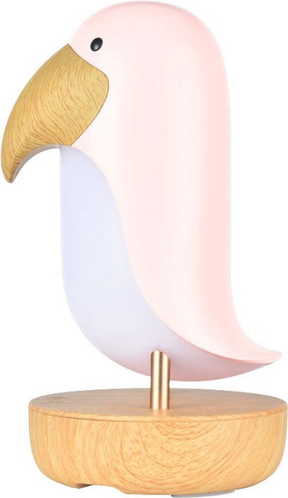 Rabbit & Friends-Puffin Lamp with speaker PINK