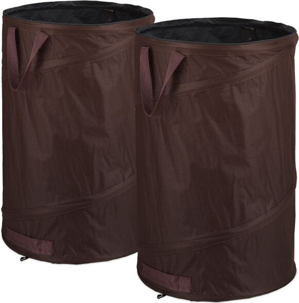 Sada 2 výsuvných vriec na listie, hneda 120L, | Kaufland.sk