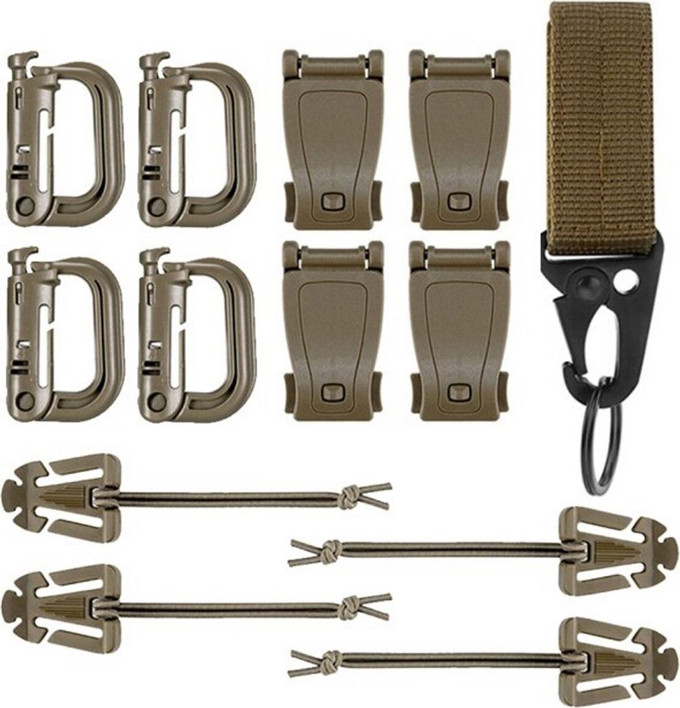MOLLE Clips Set 13-teilig in Coyote Tan | Kaufland.de