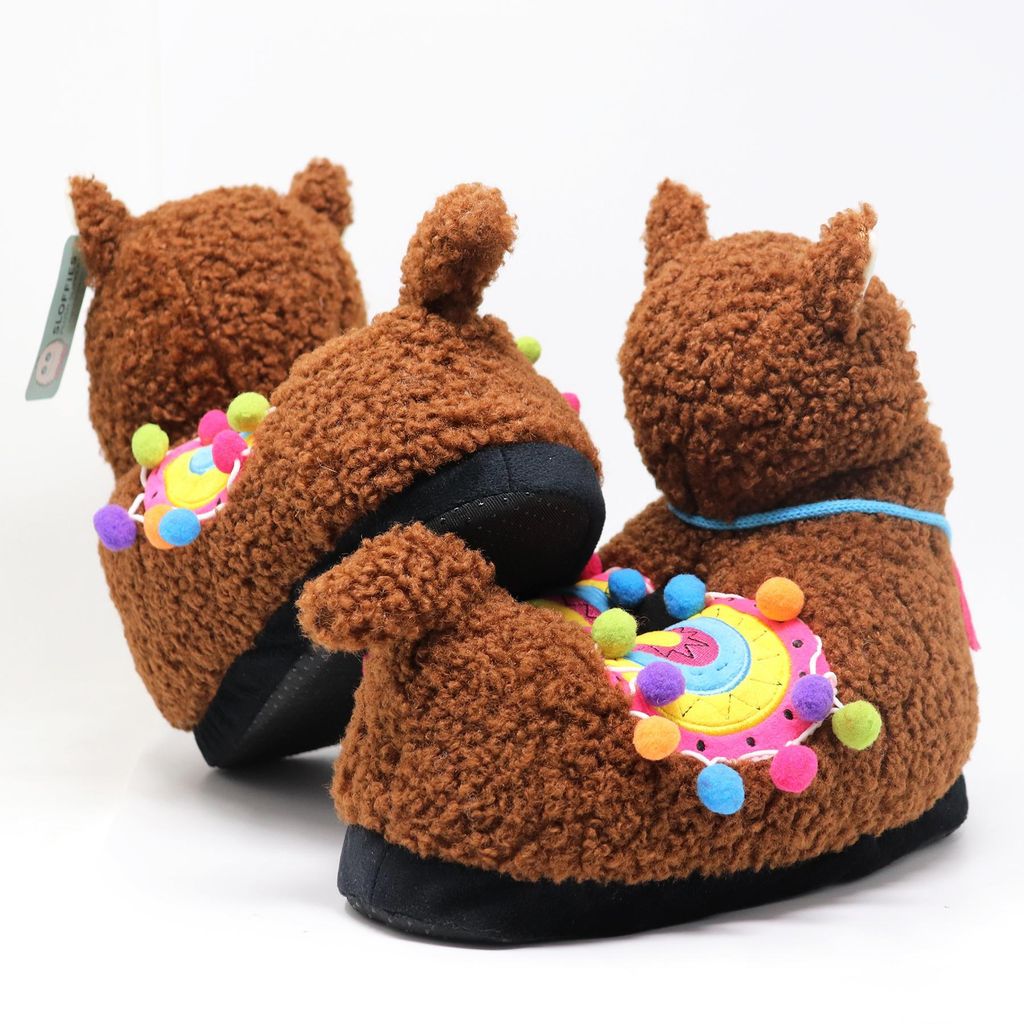 Alpaka Plüsch Hausschuhe SLOFFIES, One Size | Kaufland.de