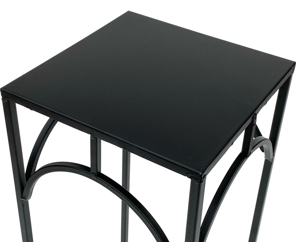DanDiBo Flower Stool Metal Black Angular 50 | Kaufland.cz