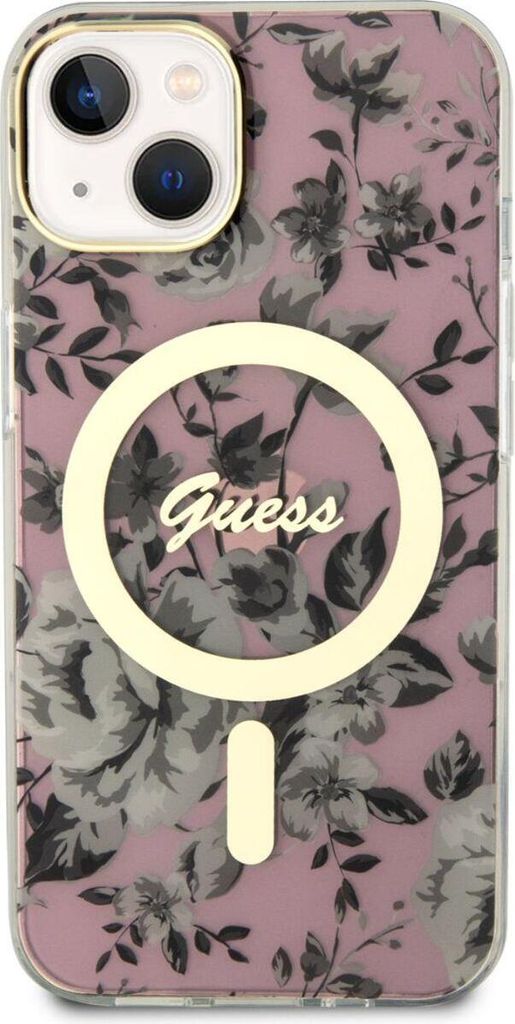 Guess Husa Blumen MagSafe iPhone 14 Roz | Kaufland.de