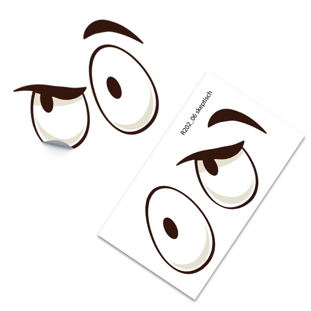 Aufkleber "Augen" Skeptisch Augenpaar | Kaufland.de