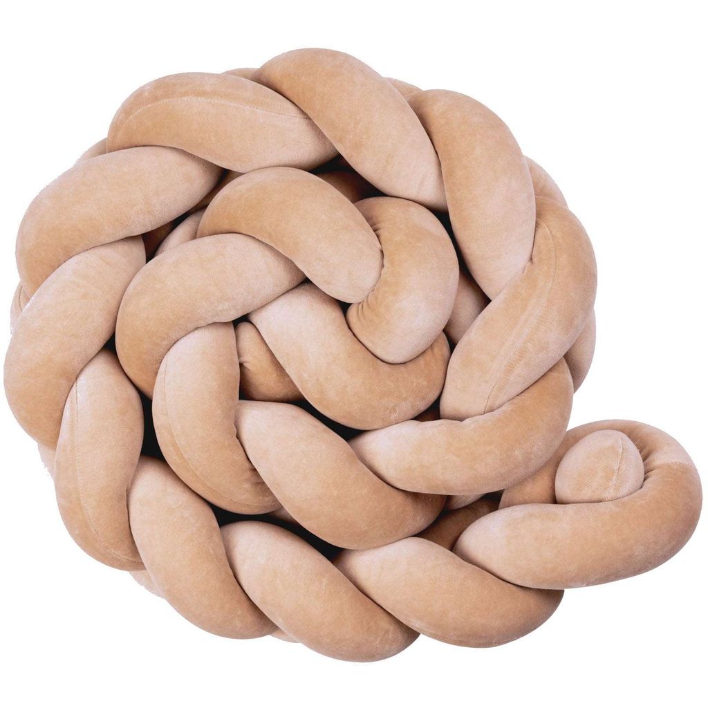 Bettschlange Geflochten Beige