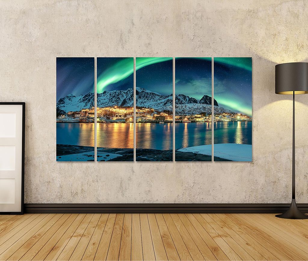 islandburner Bild auf Leinwand Aurora | Kaufland.de