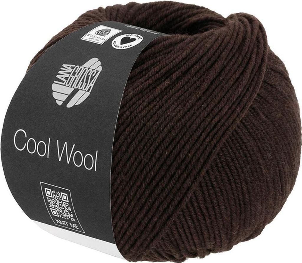 Lana Grossa - Cool Wool 2113 schwarzbraun Wolle