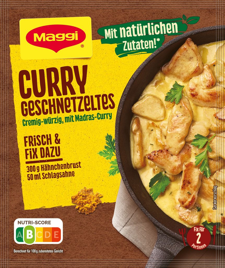 Maggi fix&frisch Curry Geschnetzeltes Fix-Produkte