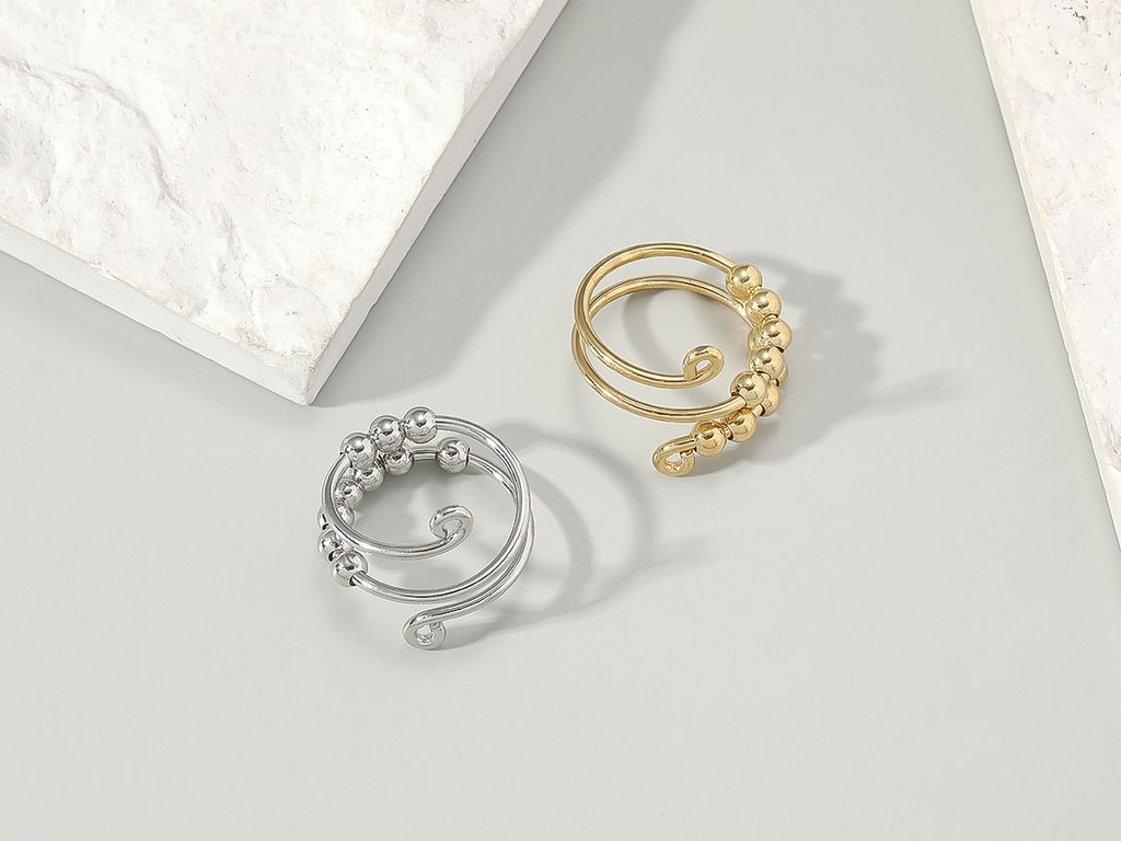 Anti Stress Ring Perle Gold o Silber Anxiety | Kaufland.de