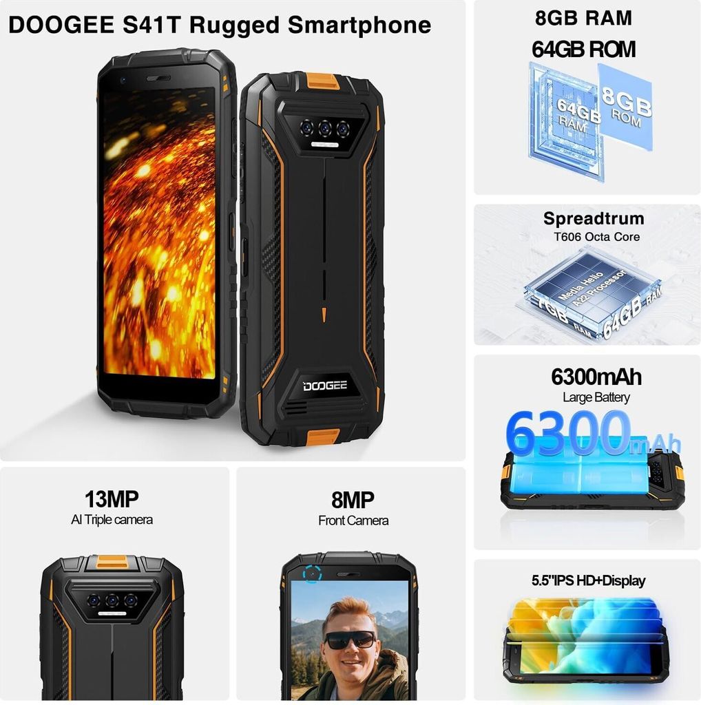 DOOGEE S41T Android 13 Outdoor Handy Ohne | Kaufland.de