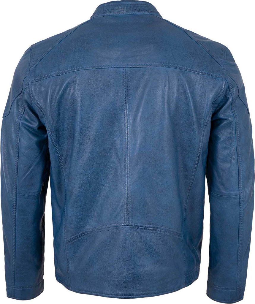 Jilani - Herren Lederjacke Lammnappa blau : | Kaufland.de
