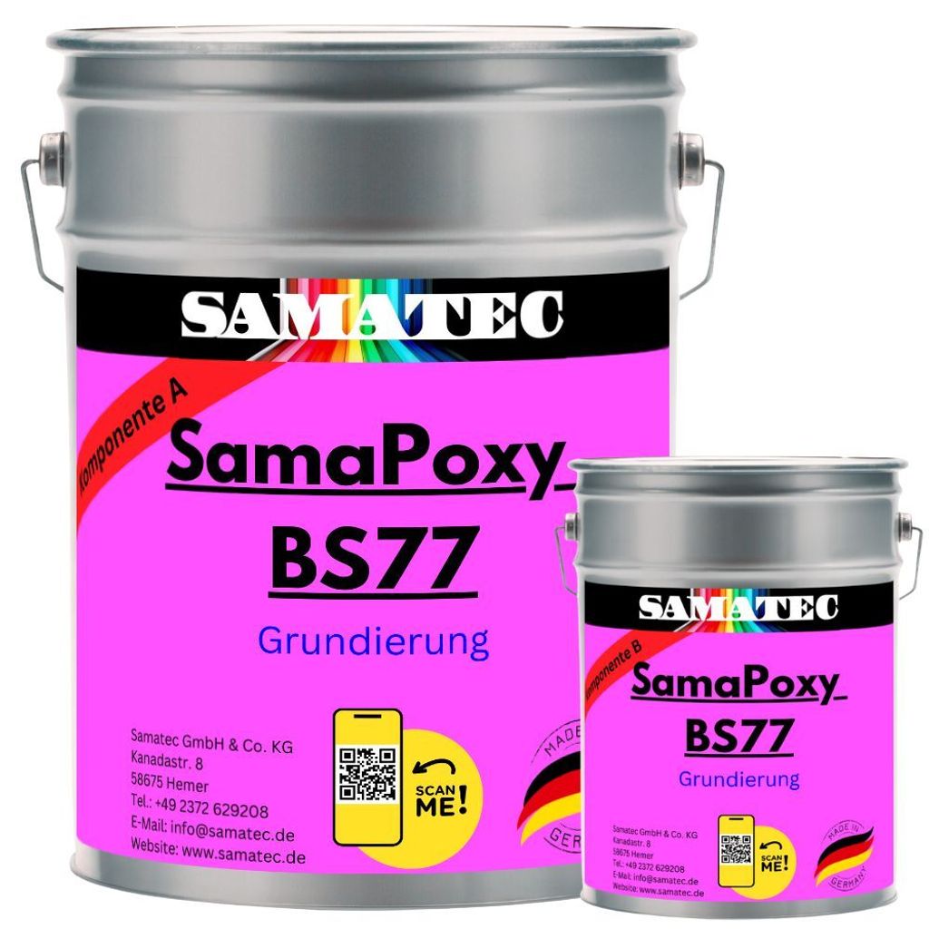 Grundierung Epoxid 2K Bodenbeschichtung 10kg/50m² Samatec