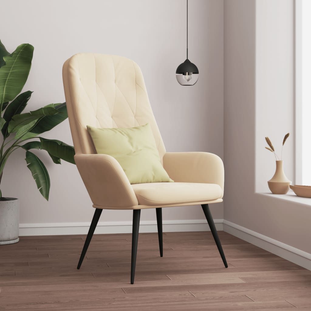 Möbel - CLORIS Relaxsessel Cremeweiß Samt, | Kaufland.de