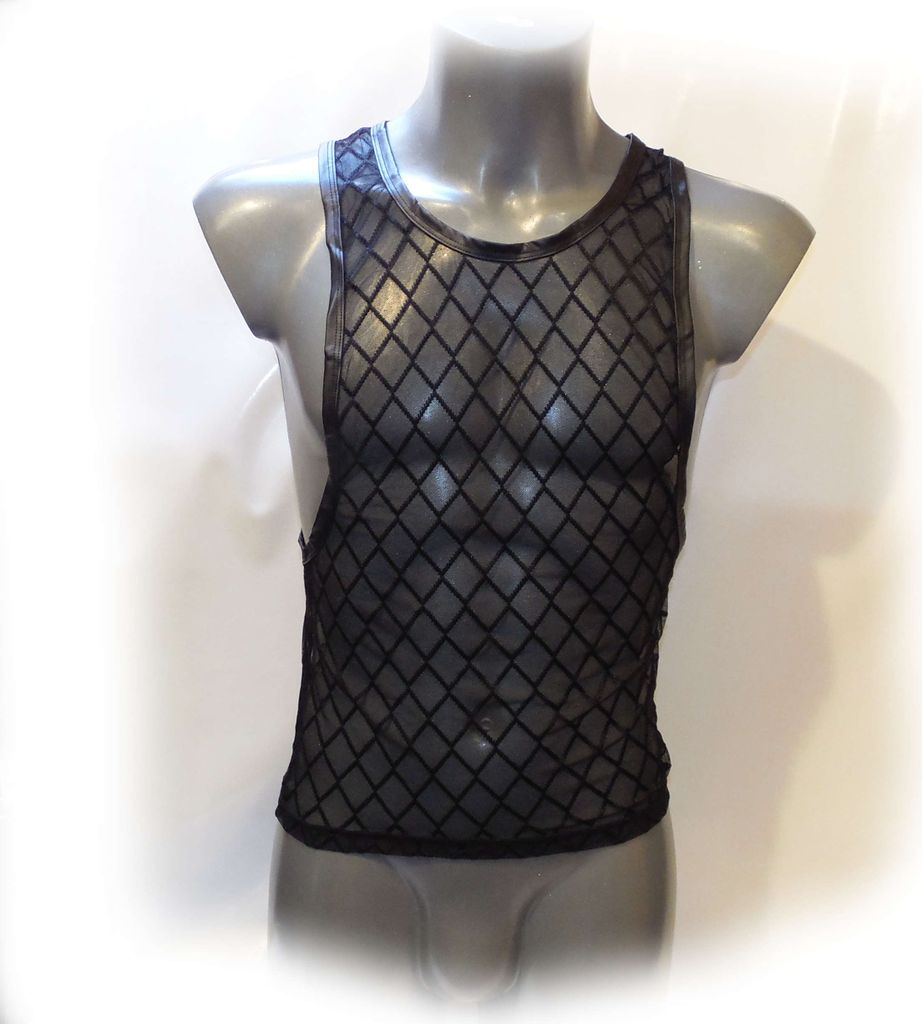 Men y Mesh Plaid Transparent Tank Tops | Kaufland.de