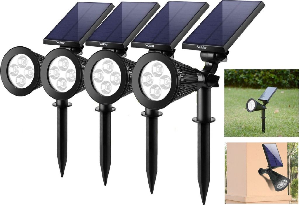Speed 4 Stück LED Solar Strahler Solarleuchte | Kaufland.de