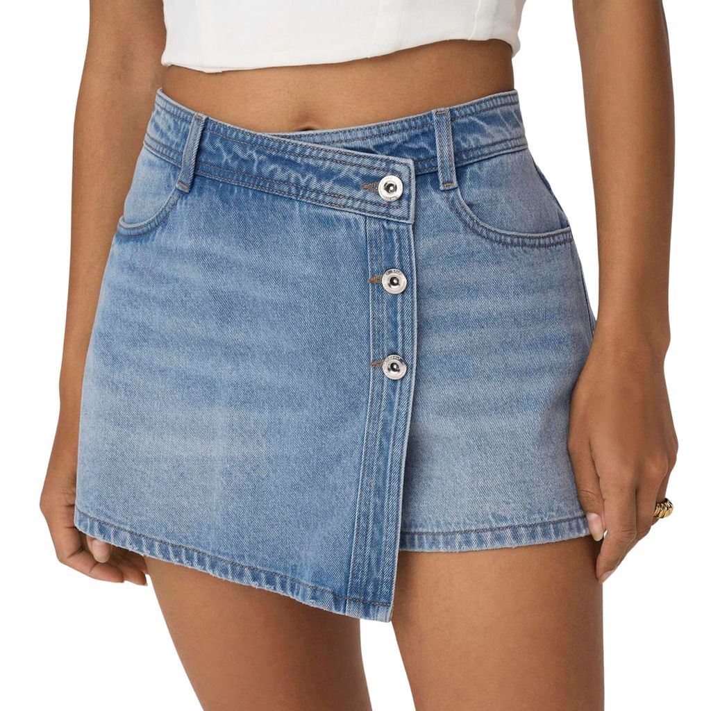 Only Lesly Denim Wrap Skort Damen Shorts | Kaufland.de