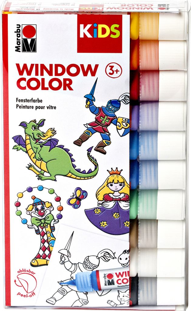 Sada KiDS Window Color 10 slupovacích barev | Kaufland.cz