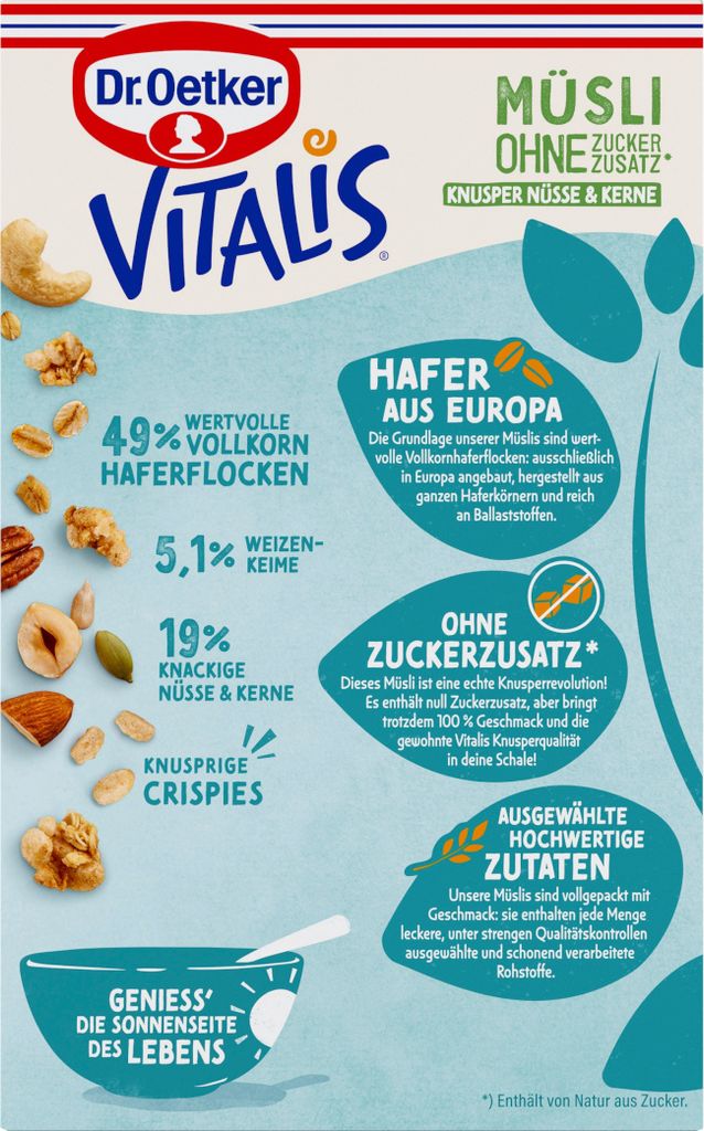 Oetker Vitalis ohne Zuckerzusatz Knusper | Kaufland.de