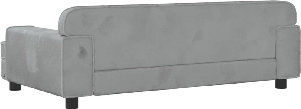 vidaXL Hundebett Hellgrau 90x53x30 cm Samt - | Kaufland.de