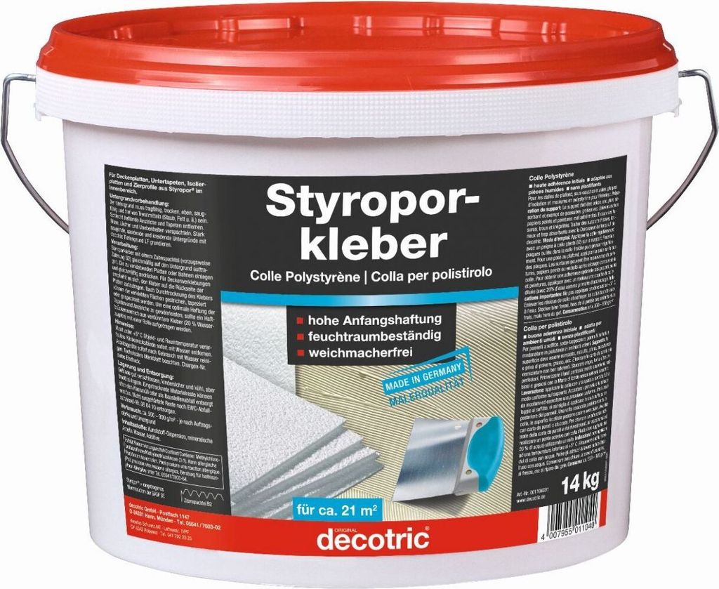 Decotric Styroporkleber 14 kg Tapetenkleister | Kaufland.de