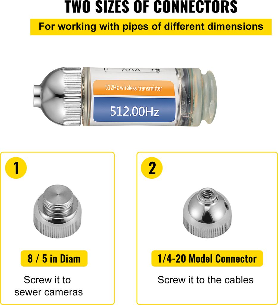 VEVOR 512HZ Sonde 8/5" und 1/4-20" Anschlüsse | Kaufland.de