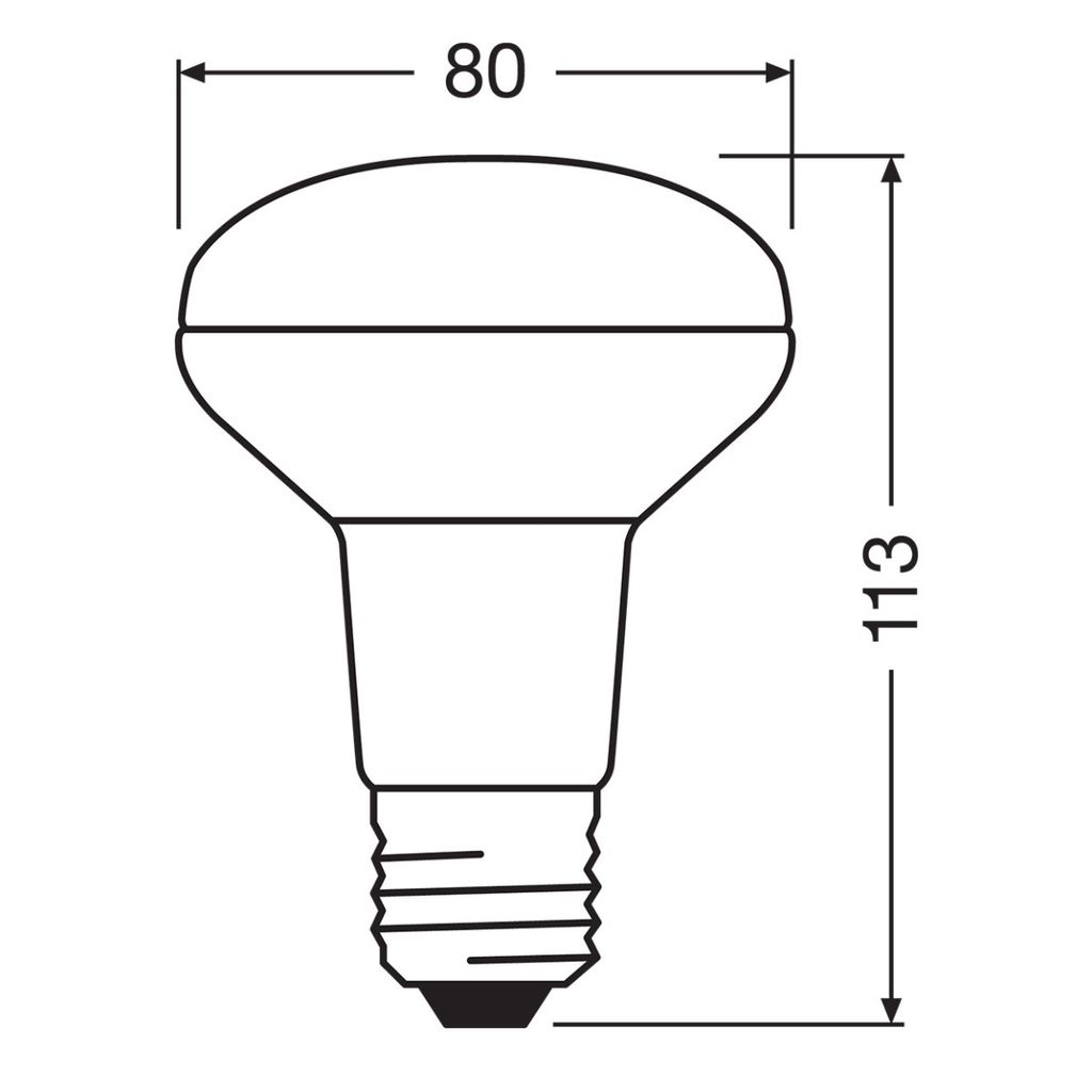 OSRAM LED Refl R80 E27 36° 4,3W LED světla | Kaufland.cz
