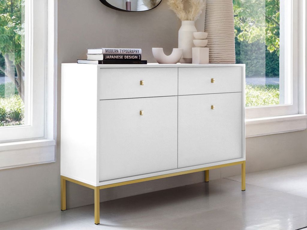 Moderní kombinovaná komoda PANRUP 3 - bílá | Kaufland.cz