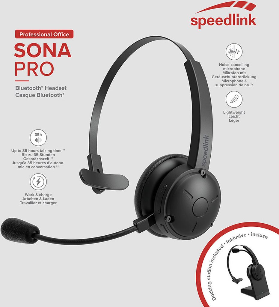Speedlink Chat Headset SONA PRO Bluetooth w. | Kaufland.sk