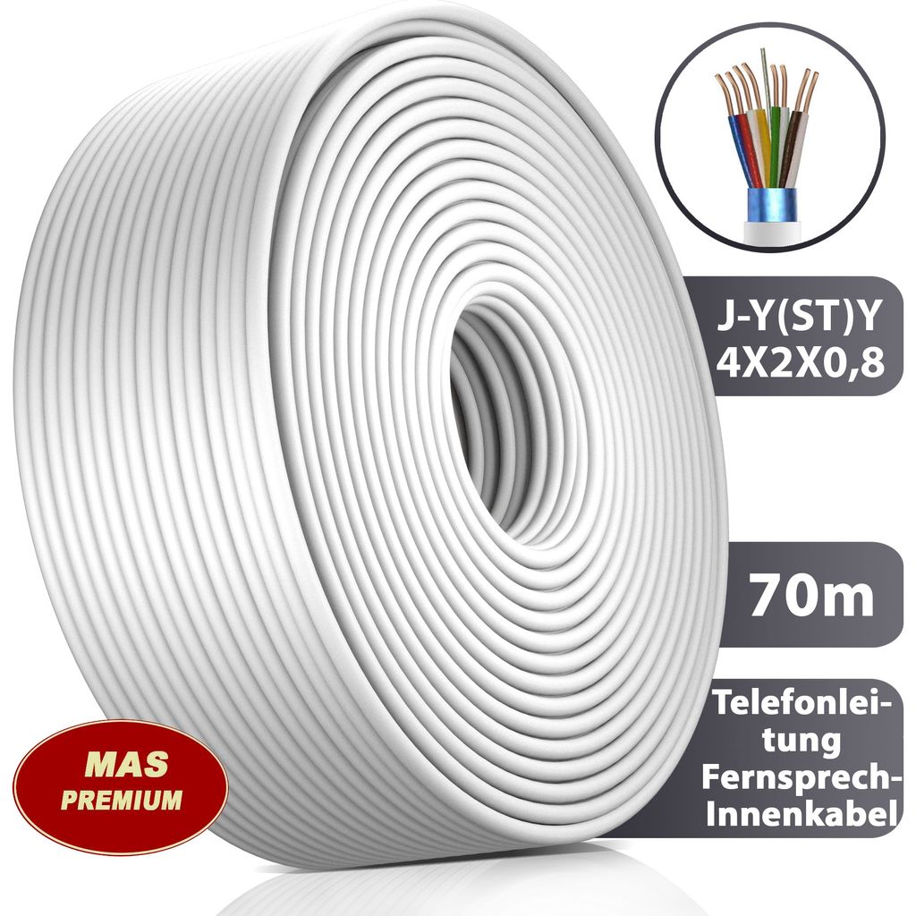 70m J-Y(ST) Y 4X2X0,8 Telefonleitung | Kaufland.de