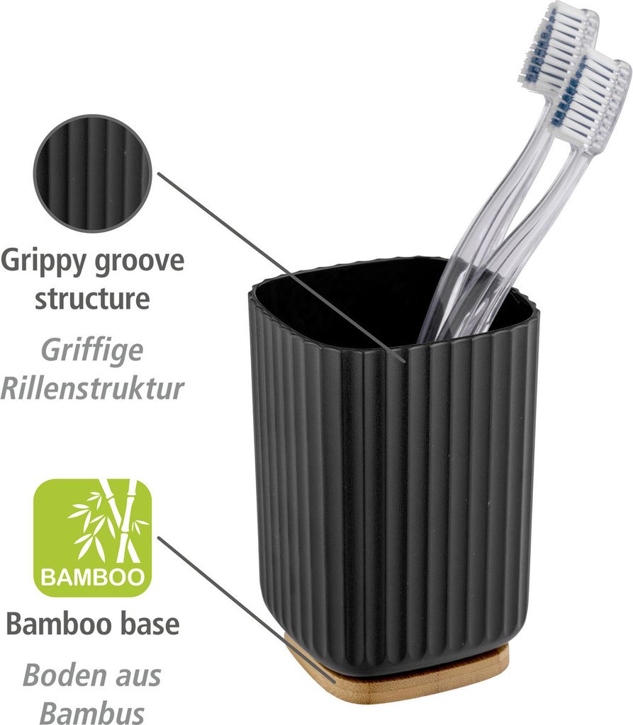 Zahnputzbecher Rotello Schwarz Zahnputzbecher | Kaufland.de