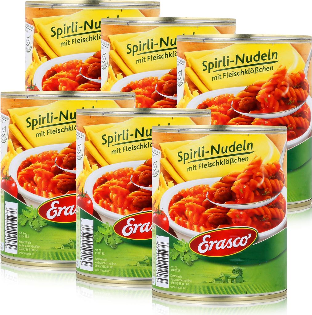 Erasco Spirli-Nudeln mit Fleischklößchen 800g | Kaufland.de