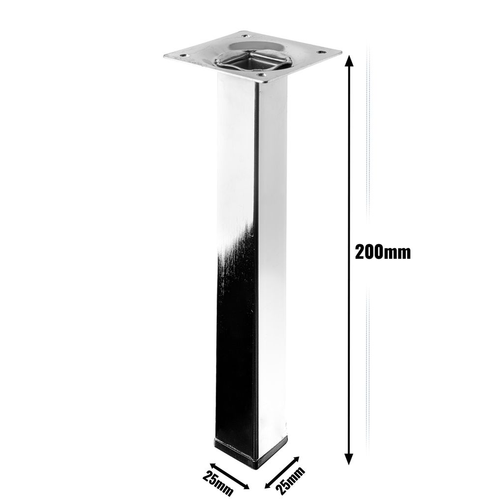 Tischbein Möbelfuß 4er Set verchromt 200 x 30 | Kaufland.de