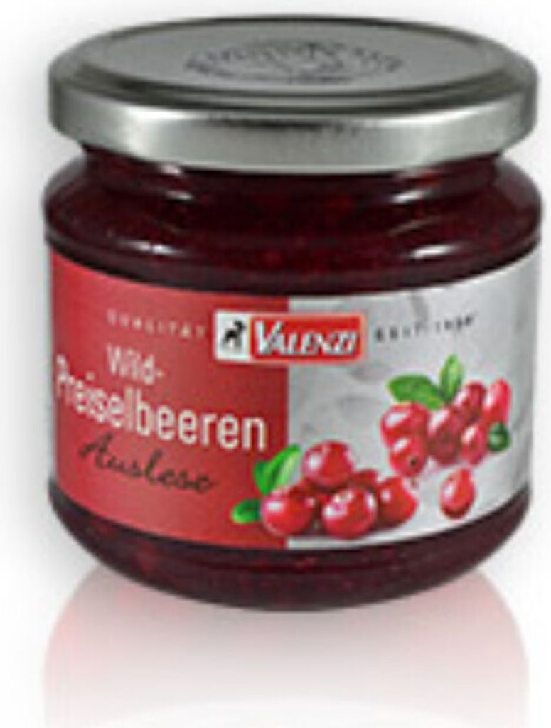 Valenzi Wild-Preiselbeeren 220g Marmeladen