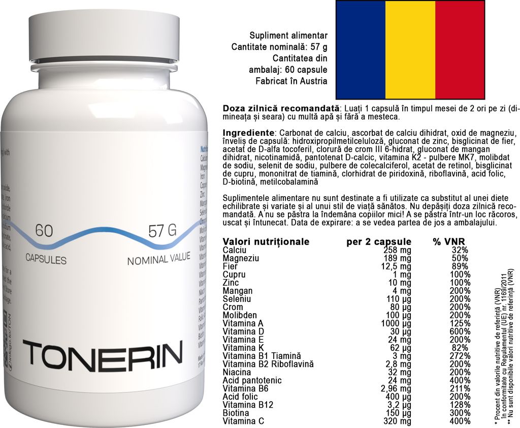 TONERIN - 120 Kapsúl (2 x 60 Kapsúl) - | Kaufland.sk
