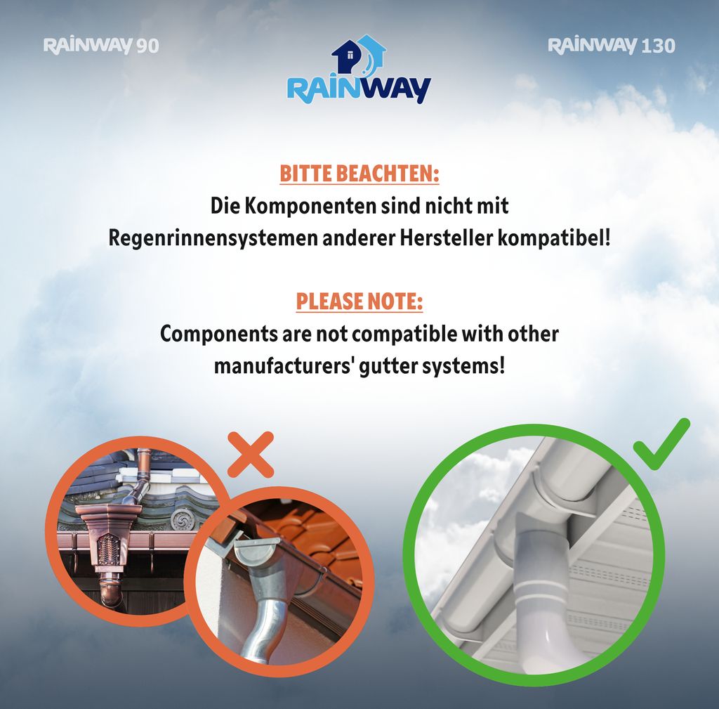 RAINWAY S Regenrinnen System (Rohrbogen 87° | Kaufland.de