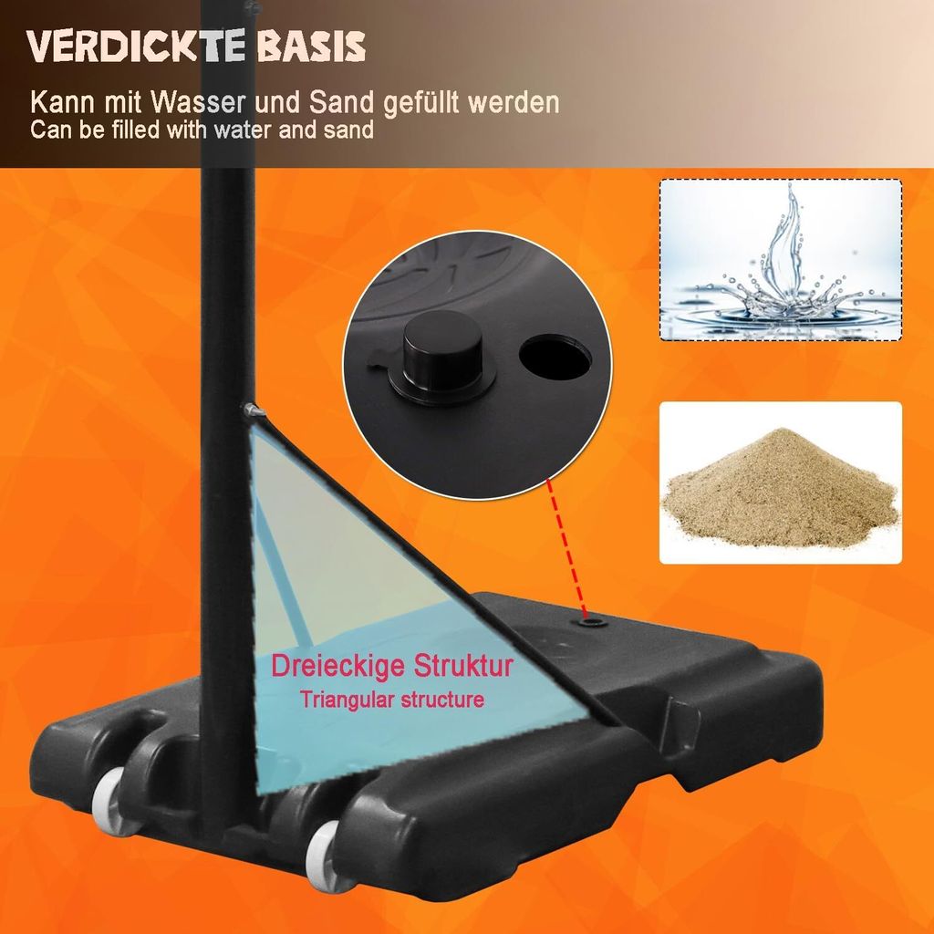 YARDIN Basketballkorb Outdoor 135-305cm | Kaufland.de