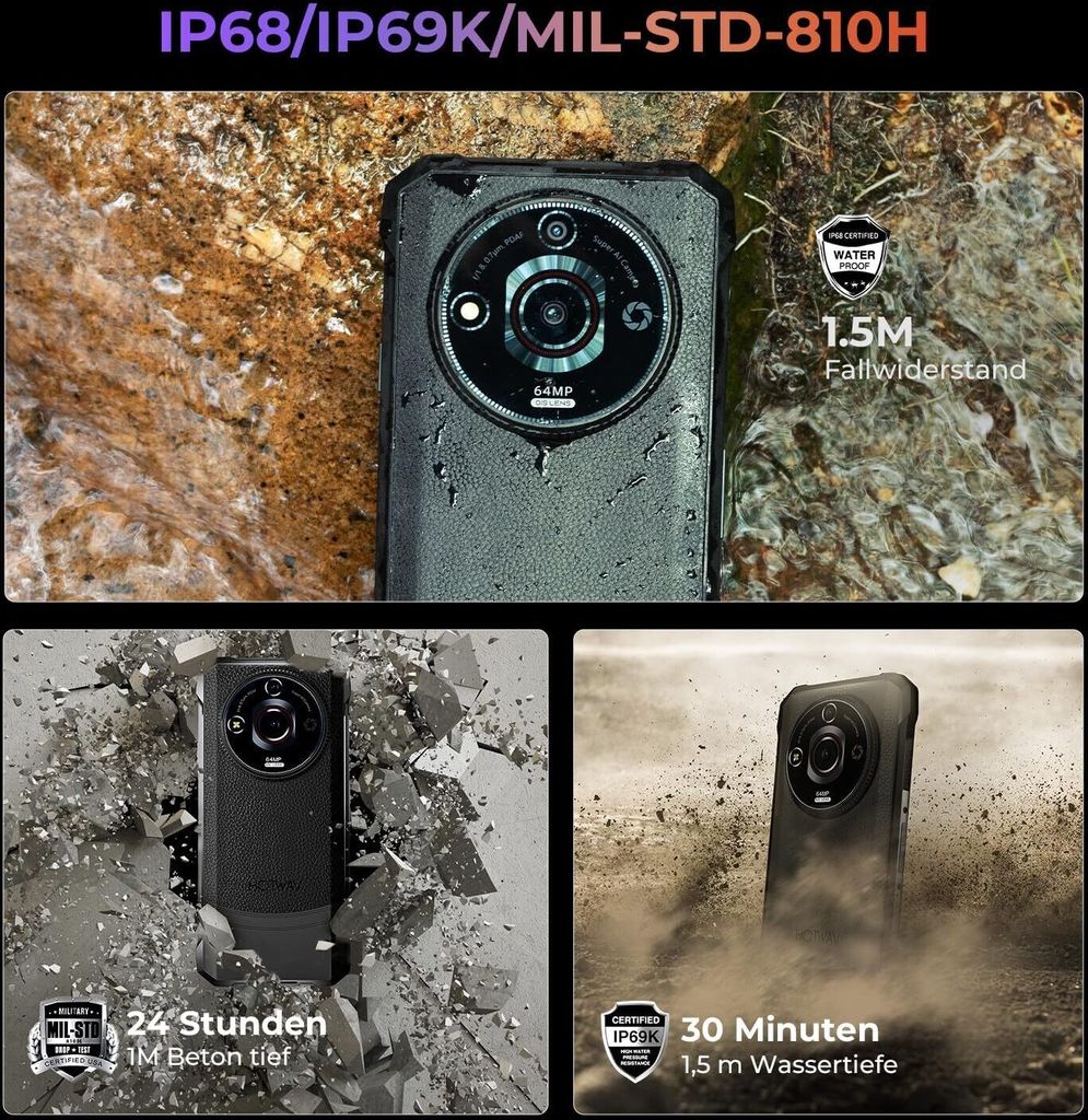 HOTWAV T7 PRO Outdoor Smartphone, 12GB+256GB | Kaufland.de