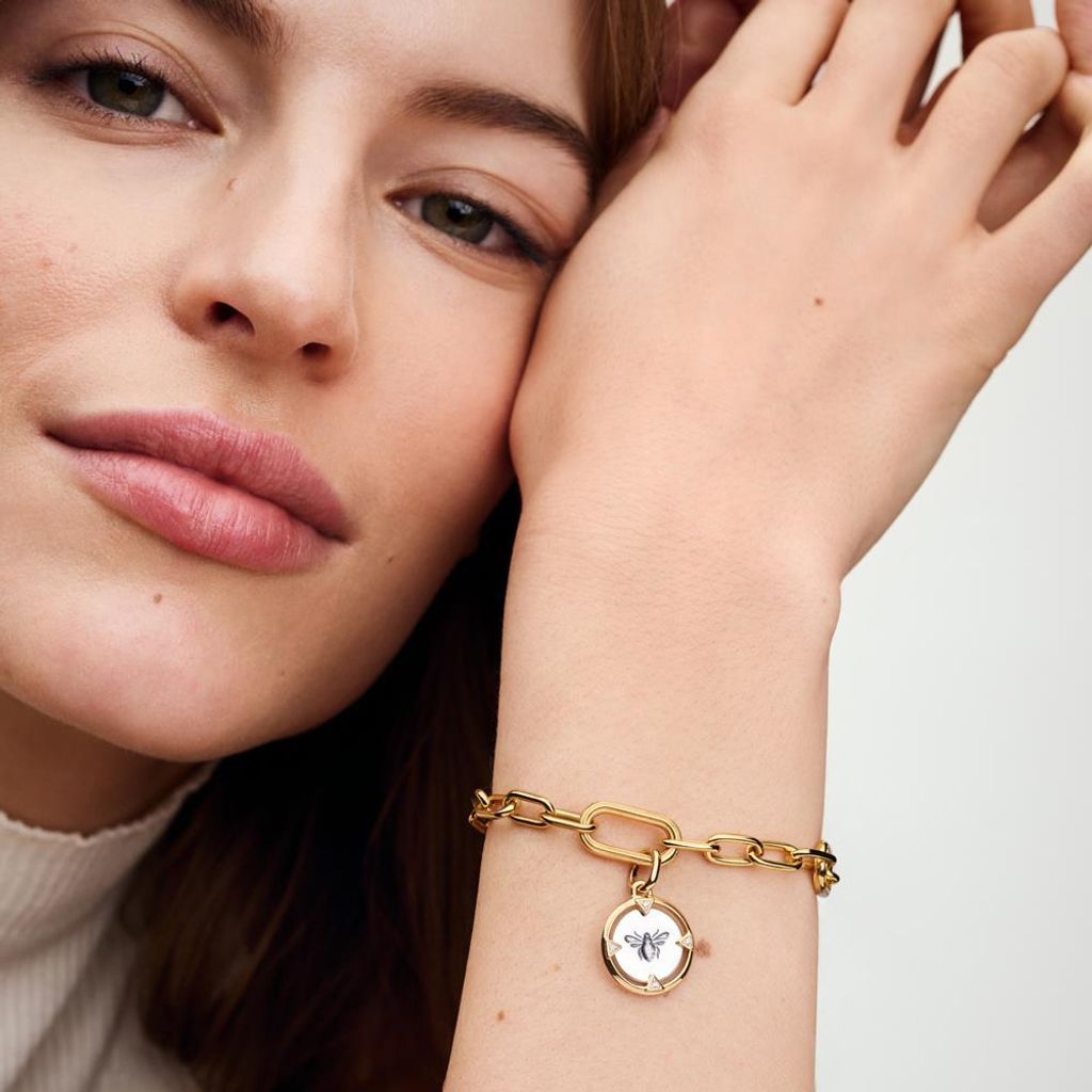 PANDORA ME Charm Medaillon Biene Vergoldet | Kaufland.de