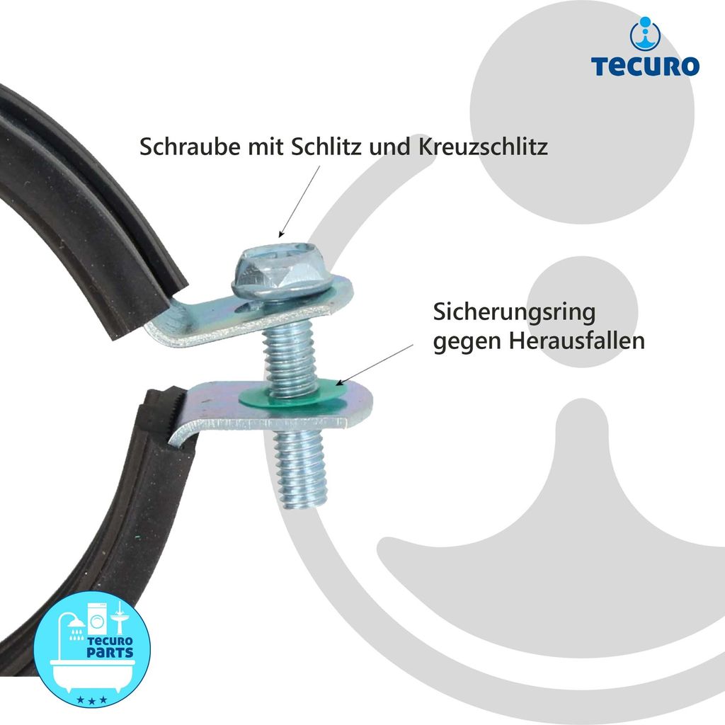 tecuro Schraub-Rohrschelle 50-55 mm, M10 | Kaufland.de
