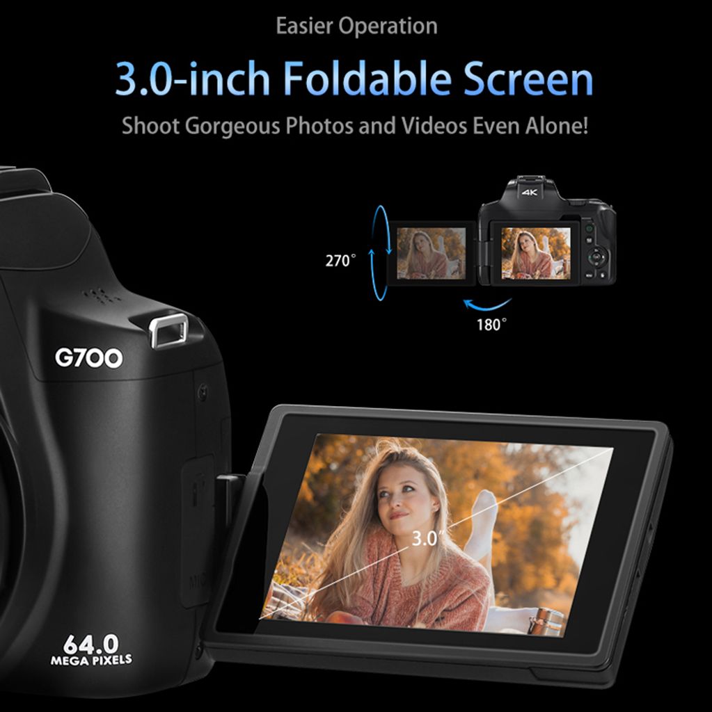 ORDRO G700 4K-Digitalkamera, WiFi, digitale | Kaufland.de
